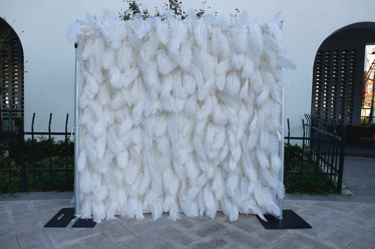 Feather Wall Backdrops | Bespoke Event Props – EventSuppliersUK
